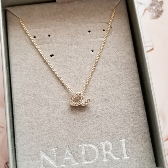 Nadri | Jewelry | Nadri Initial Pendant Necklace D | Poshmark